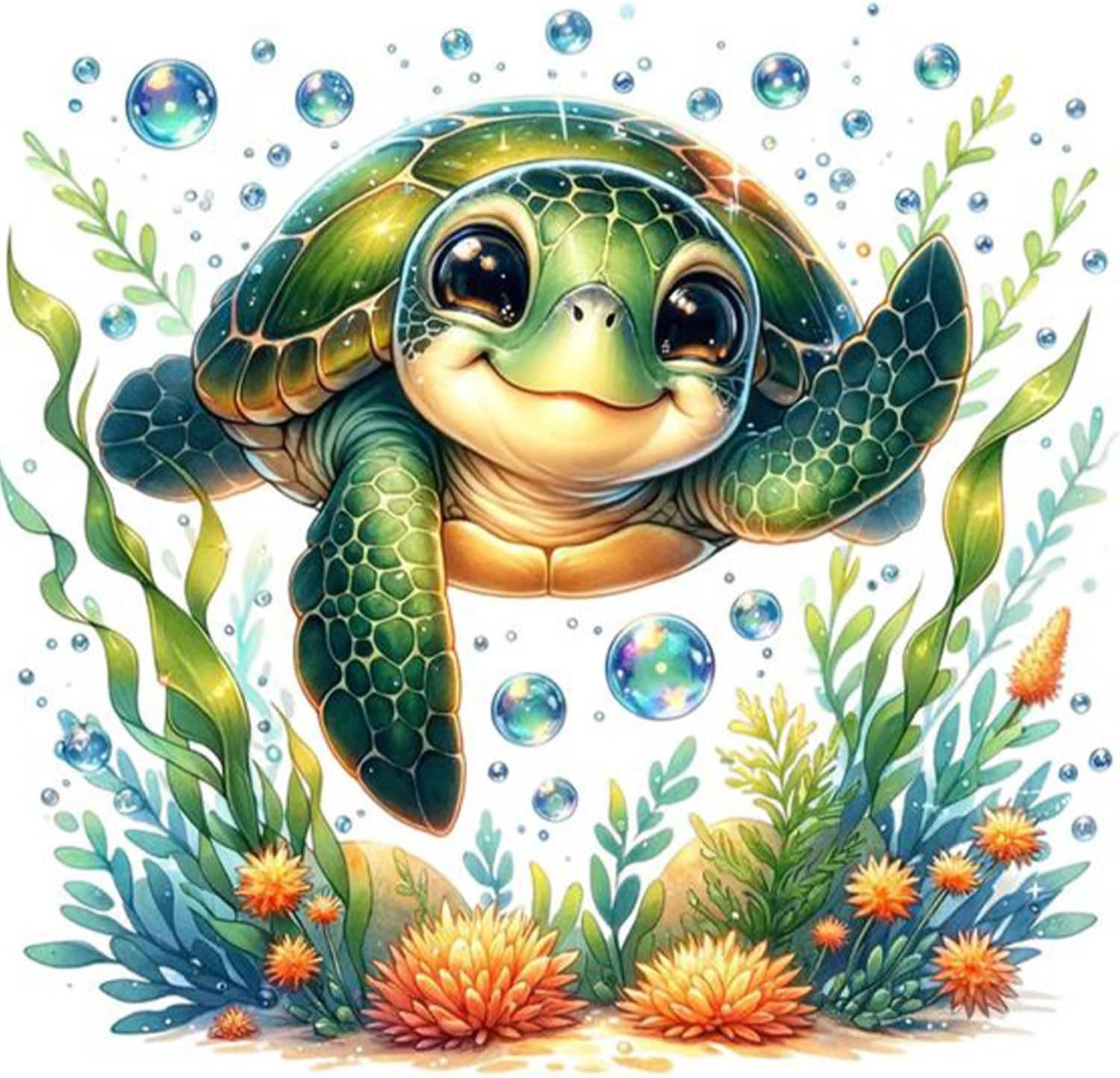 Amazon.com: HOIYLDS Cute Turtle Diamond Painting Kits for Adults ...