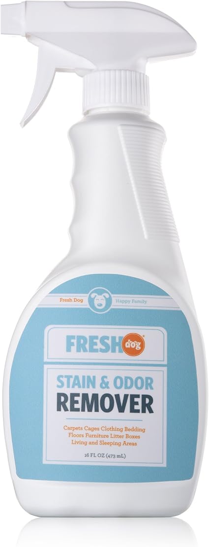 Amazon.com : Fresh Dog Pet Stain & Odor Remover Cleaning Spray (16 oz ...