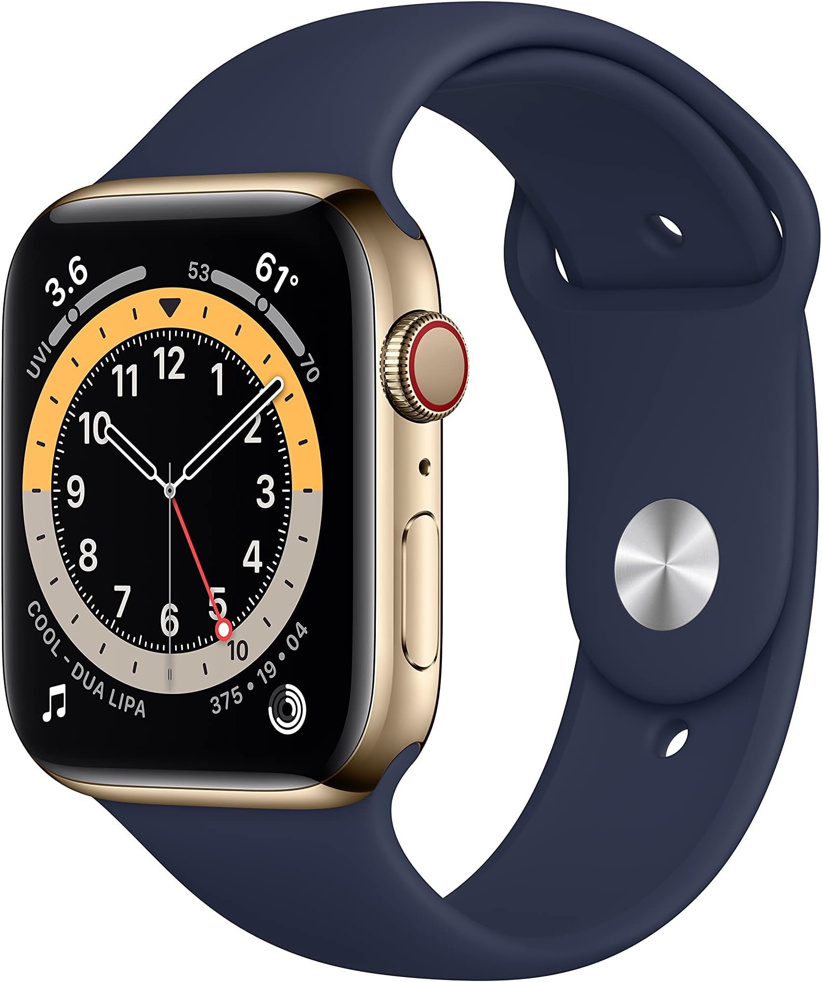 Apple Watch Series 6 40mm (GPS) - Blue Aluminium Case with Deep Navy ...