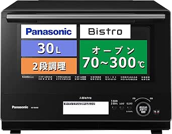 Amazon | パナソニック オーブンレンジ スチーム ビストロ 30L 2段 スイングサーチ赤外線センサー ブラック NE-BS808-K | パナソニック(Panasonic ...
