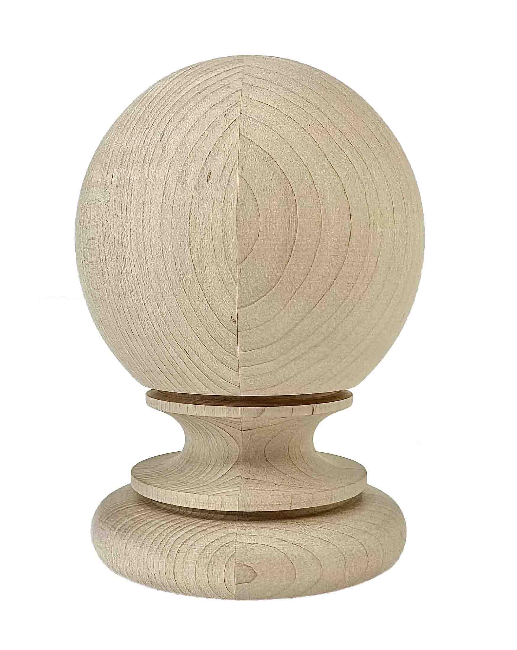 Amazon.com: Highland Manor Wood Products Small Kline Ball Finial - 5 1/ ...