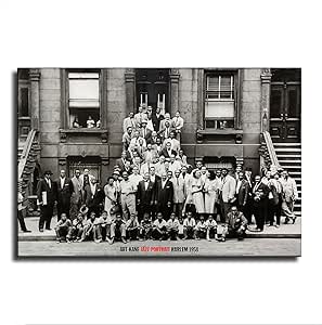 Amazon.com: A Great Day In Harlem Jazz Portrait Poster Decorative ...