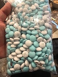 Amazon.com: The Nutty Fruit House M&M's Light Blue & White Milk ...