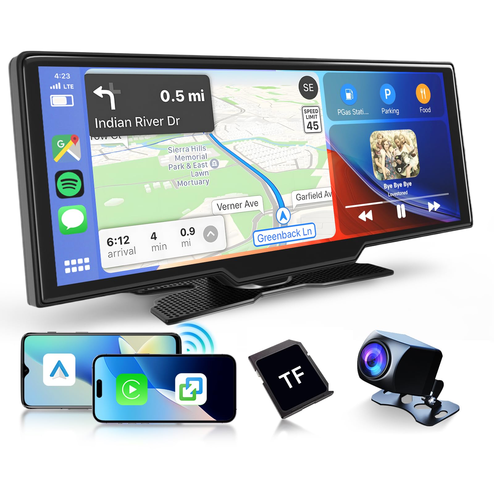 Snapklik.com : Portable Wireless Carplay Car Stereo