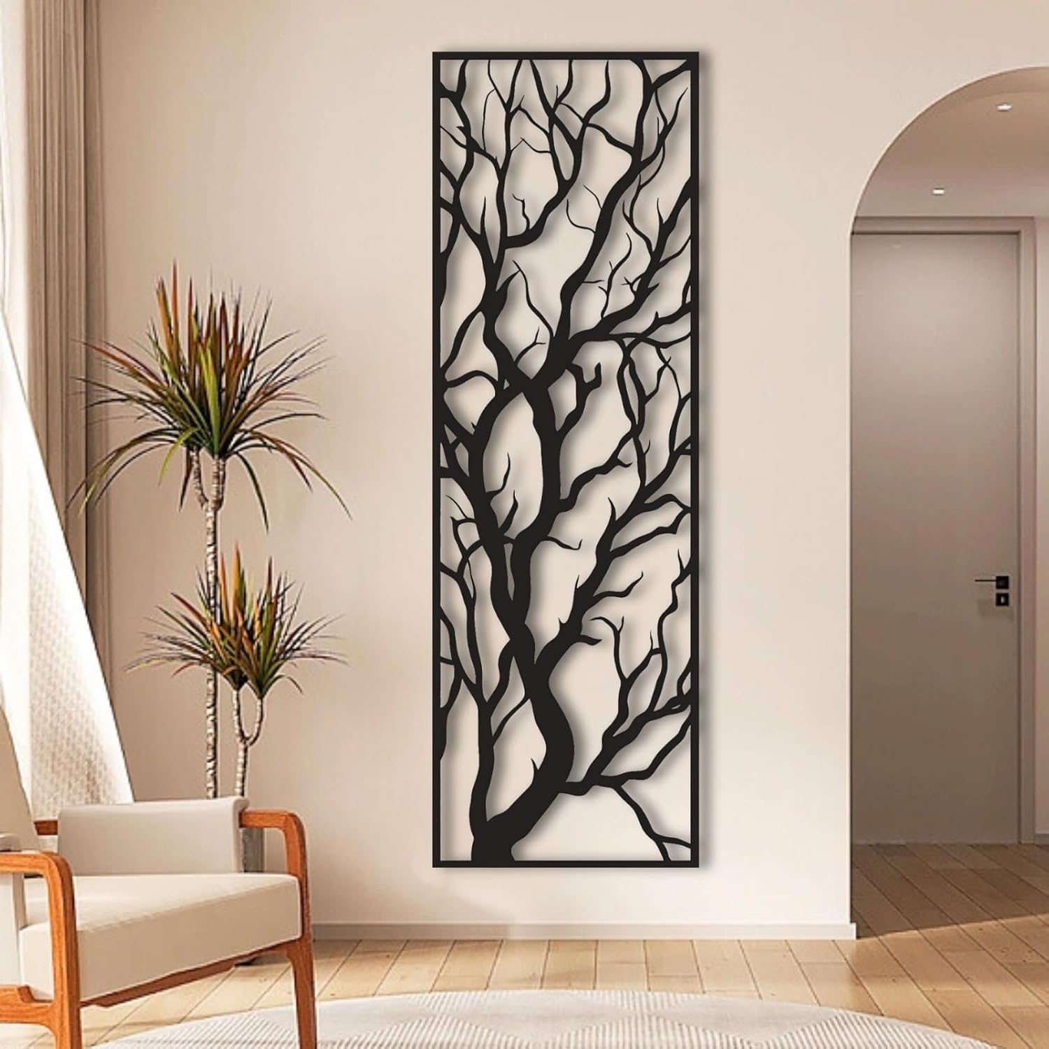 Amazon.com: Metal Tree Branch Wall Decor, Metal Tree Branch Wall Art ...