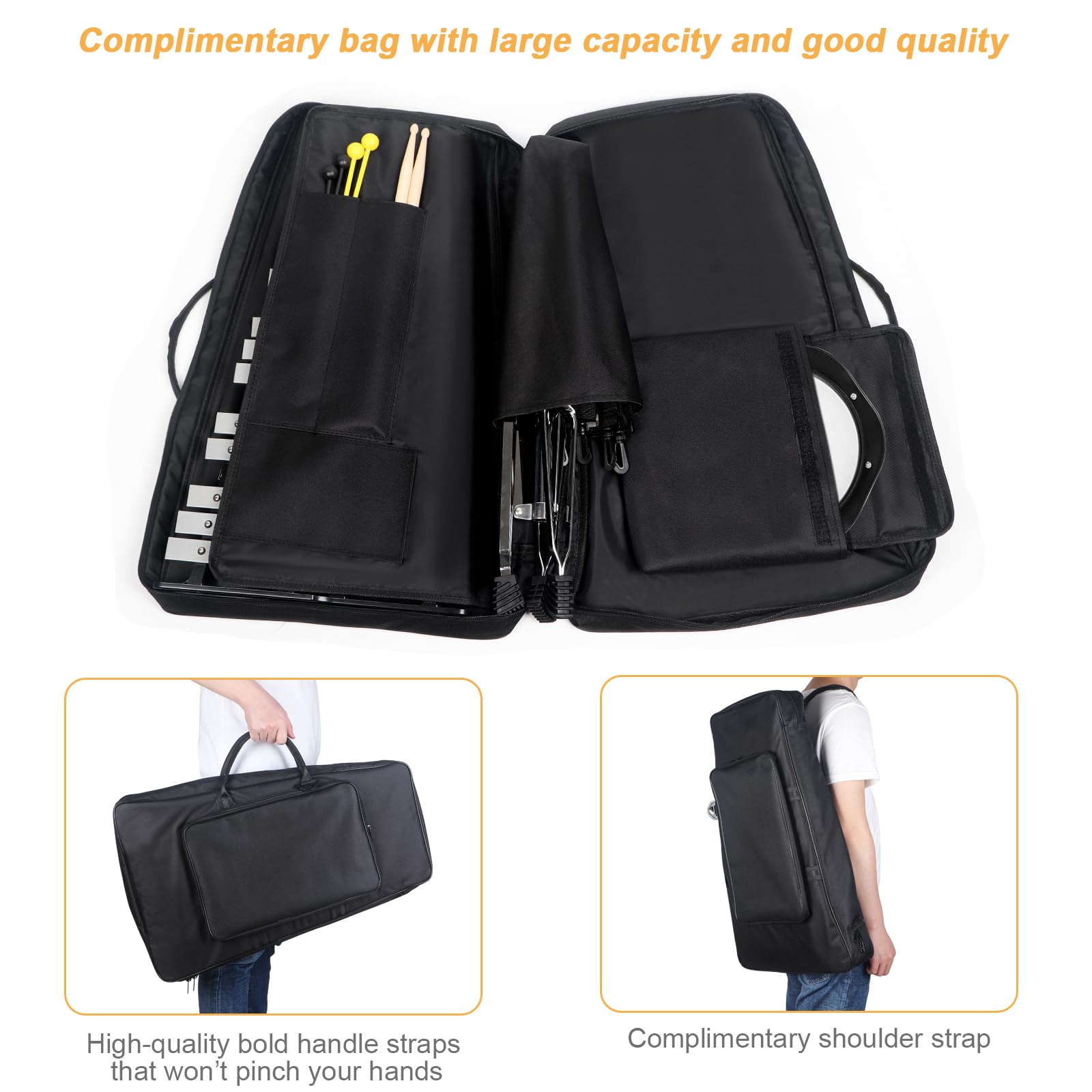 Snapklik.com : Professional 32 Note Glockenspiel Xylophone Bell Kit For ...