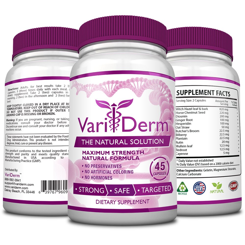 Buy VariCream - Varicose & Spider Veins Cream (1 Jar) Improves ...