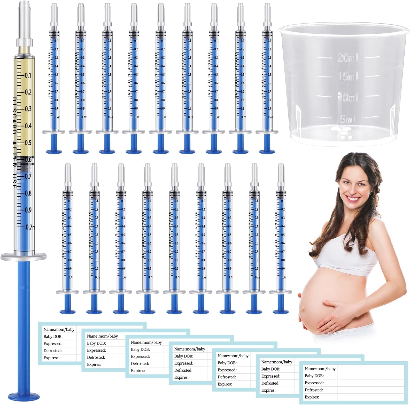 Amazon.com: TrelaCo 100 Set 1 Ml Colostrum Collector Kit Include 100 ...