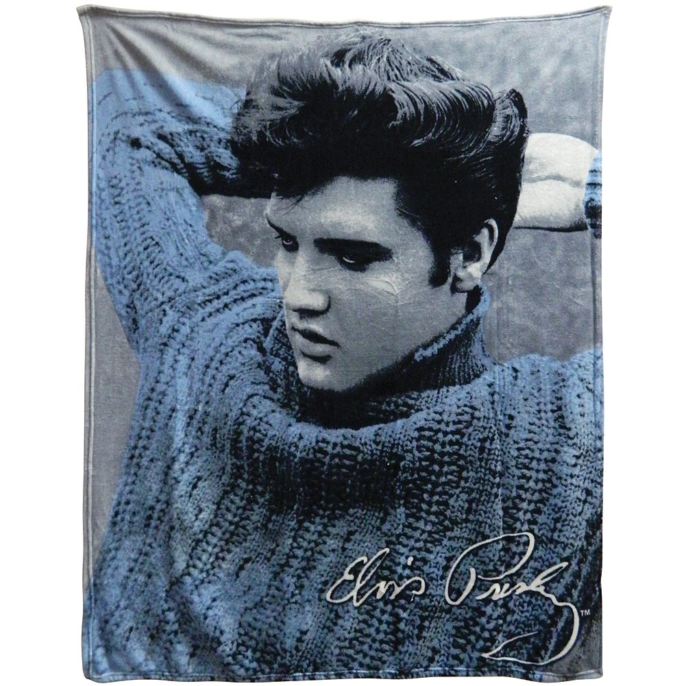 Amazon.com: Midsouth Products Elvis Throw Blanket - Blue Sweater : Home ...