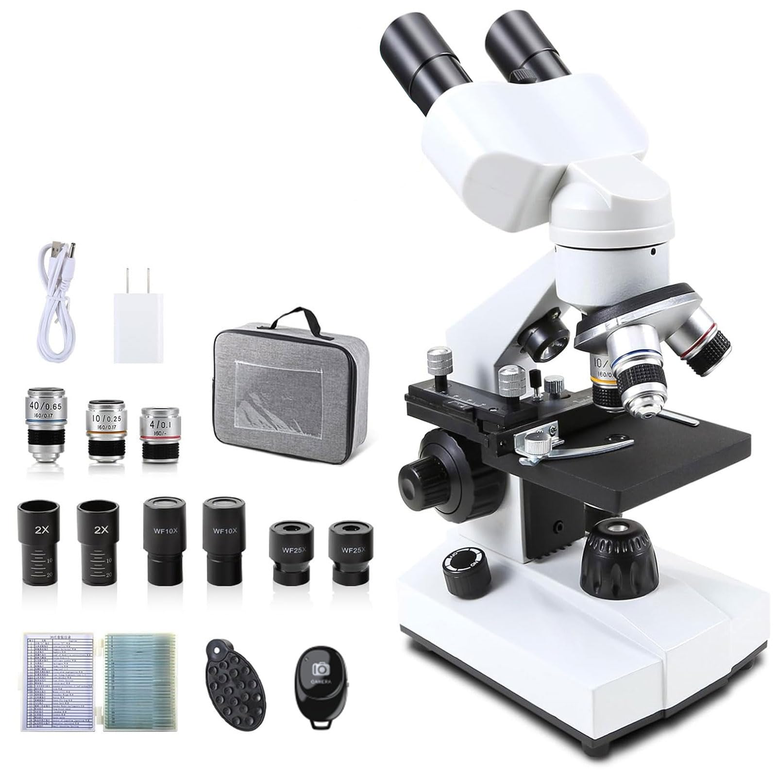 Snapklik.com : Crspexil Compound Binocular Microscopes 40X-2000X