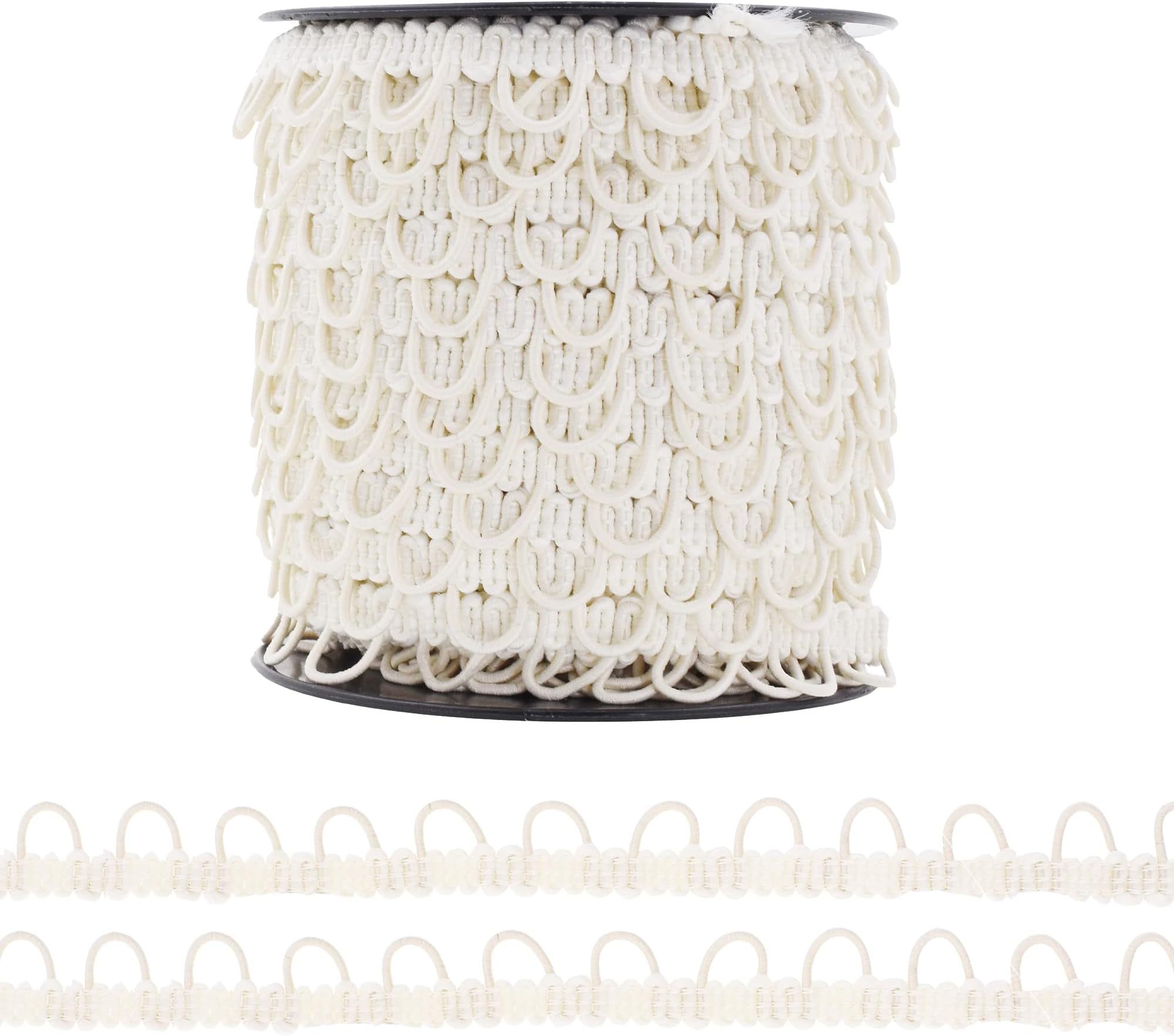 Amazon.com: Nakpunar 12" White Elastic Button Loops - Adjacent