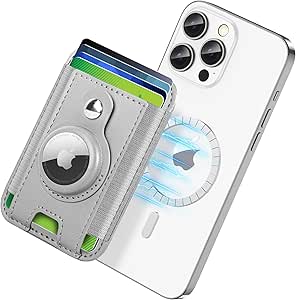 Amazon.com: ExtreLife For Magsafe Wallet with Airtag Holder, 6-Card Holder, Stronger Magnetic ...