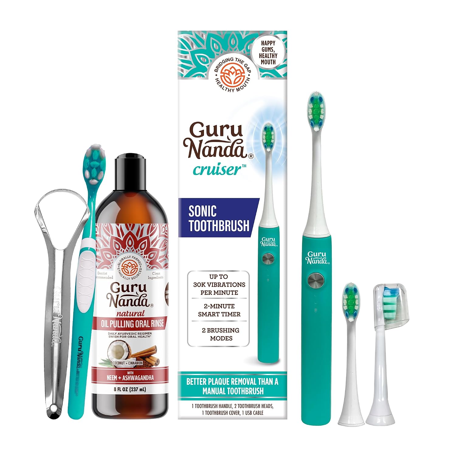 Amazon.com: GuruNanda Ashwagandha Oil Pulling (8 Fl Oz)-100% Pure Blend ...