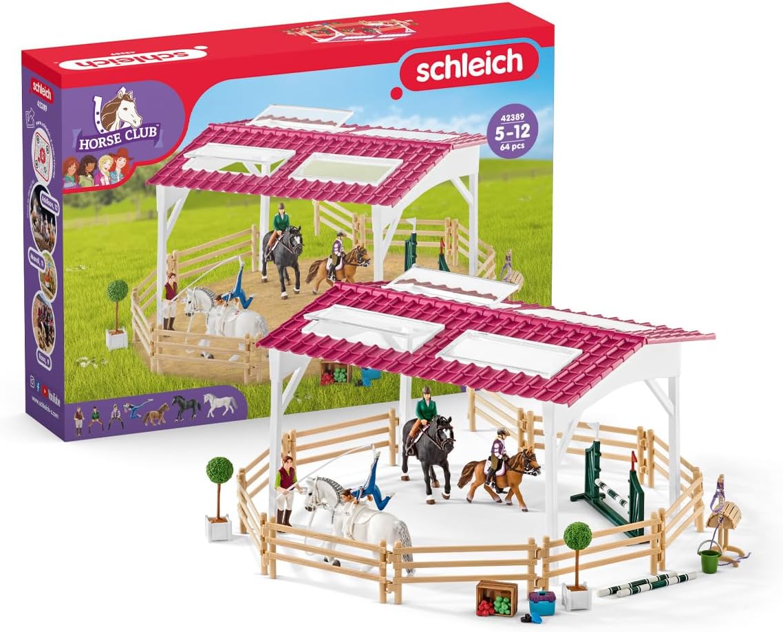 SCHLEICH Horse Club Riding School Riders & Horses Toy Figure ...