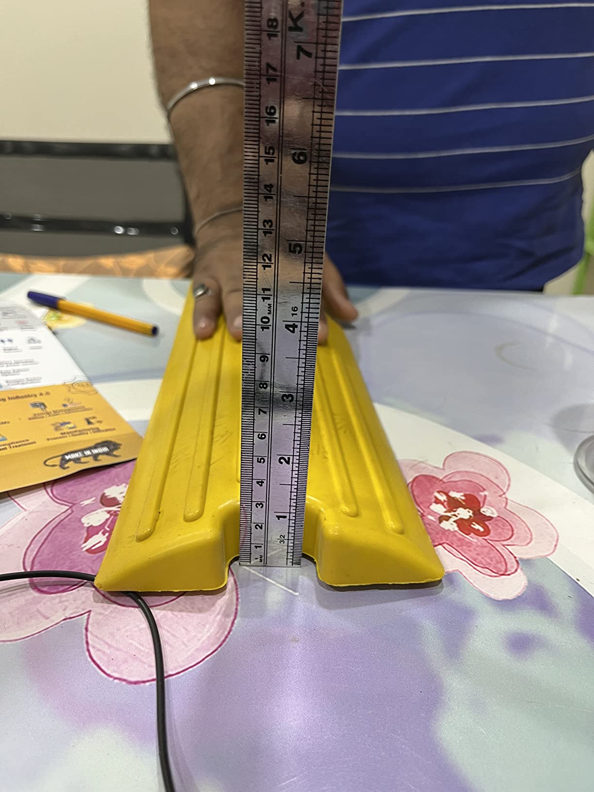 LADWA 6 Piece, 3 Mtrs Plastic Rumblers Road Safety Speed Breaker in ...