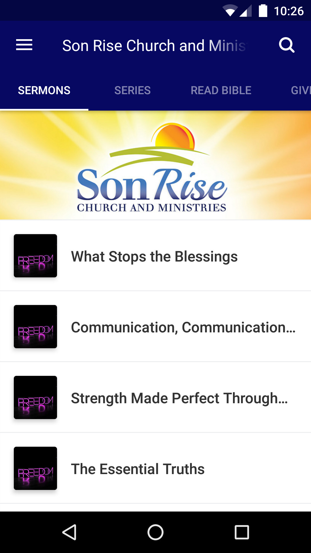 Son Rise Church and Minist. - App on Amazon Appstore