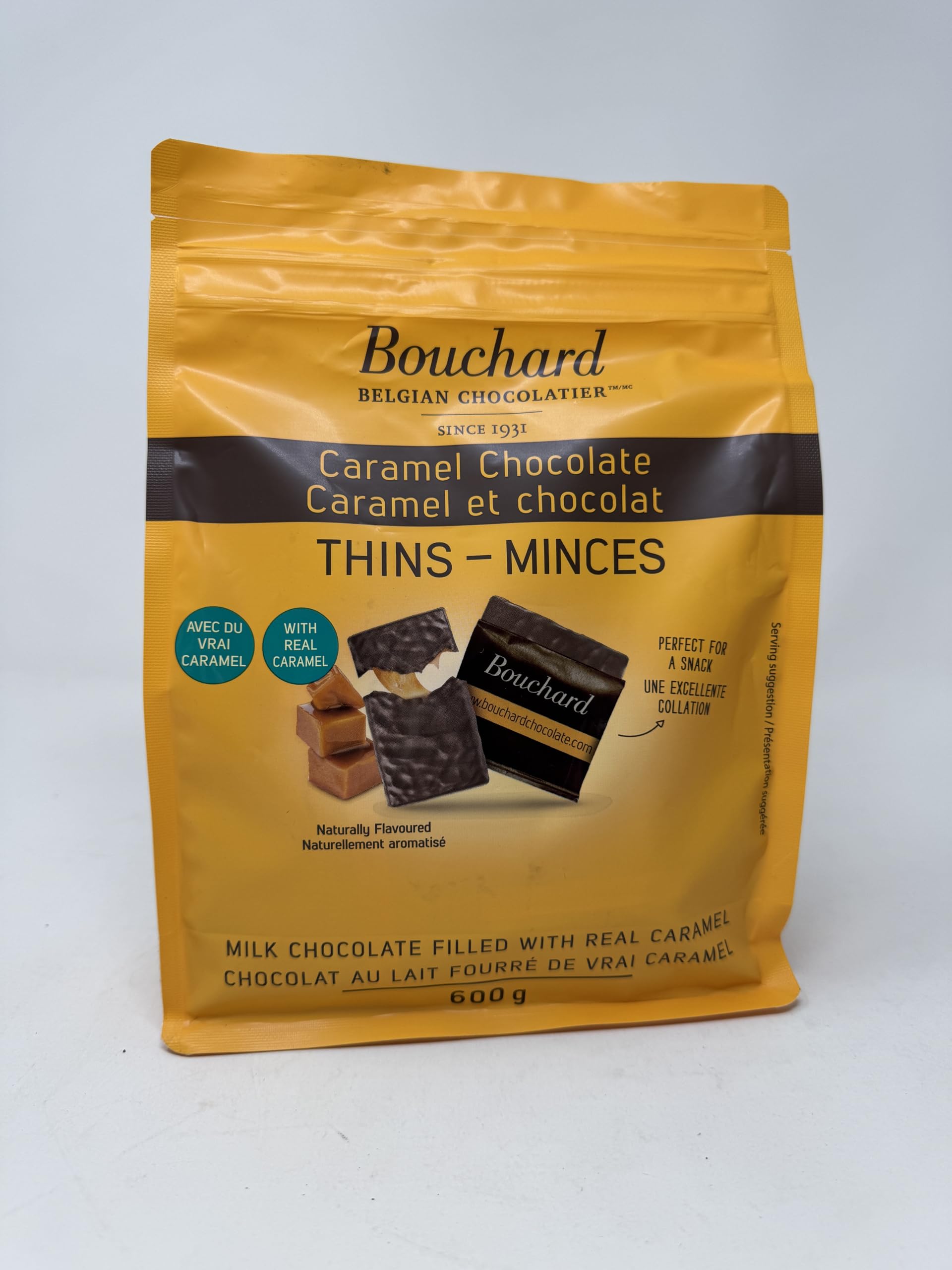 Bouchard Belgian Chocolatier Caramel Chocolate thins 600 g : Amazon.ca ...