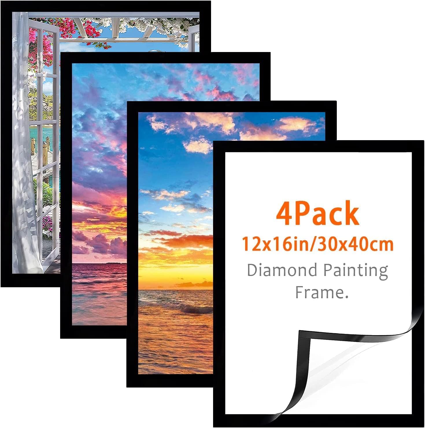 4 Packung Diamond Painting Frames 30x40 cm - Diamond Art Frame 12x16 ...