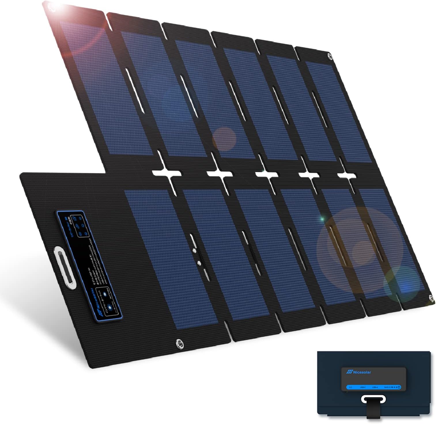 30W Solarpanel,faltbar solarladegerät powerbank solar für Handy Laptop ...