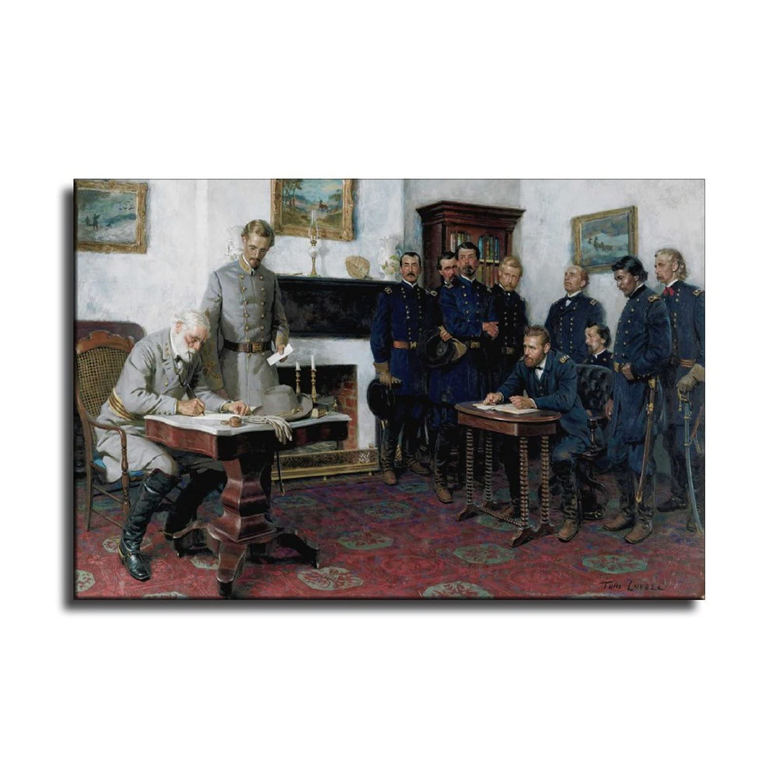 Amazon.com: 1865 The Surrender Of Robert E. Lee To General Grant At ...