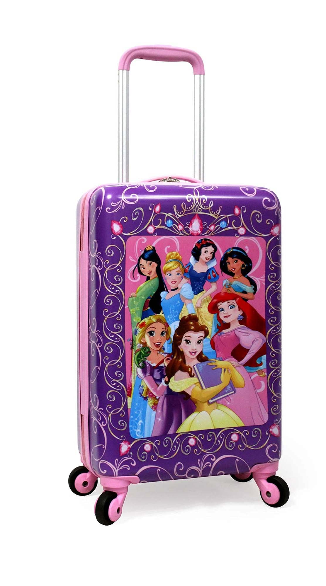 Buy Disney Princess Luggage 20 Inches Hard-Sided Rolling Spinners Carry ...