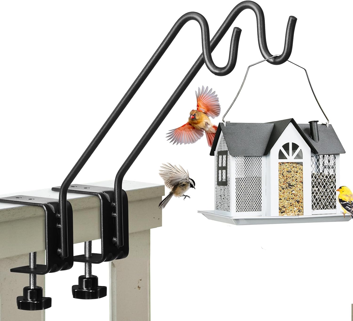 Amazon.com: Kingsyard 2 Pack Heavy Duty Deck Hook - 10 inch Metal Deck ...