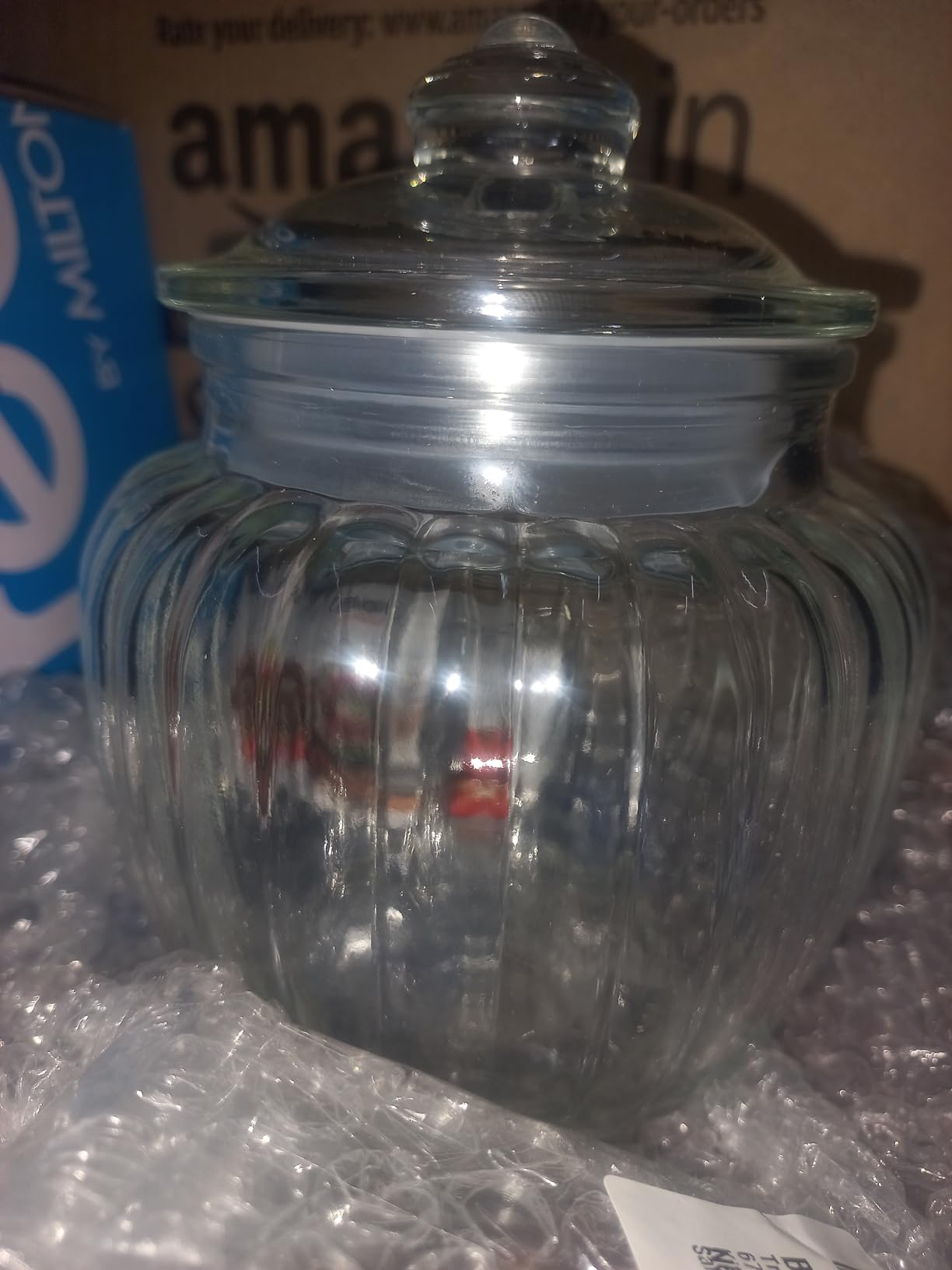 Buy MILTON Treo Pot Jar With Glass Lid, 1 Piece, 670 ml, Transparent ...