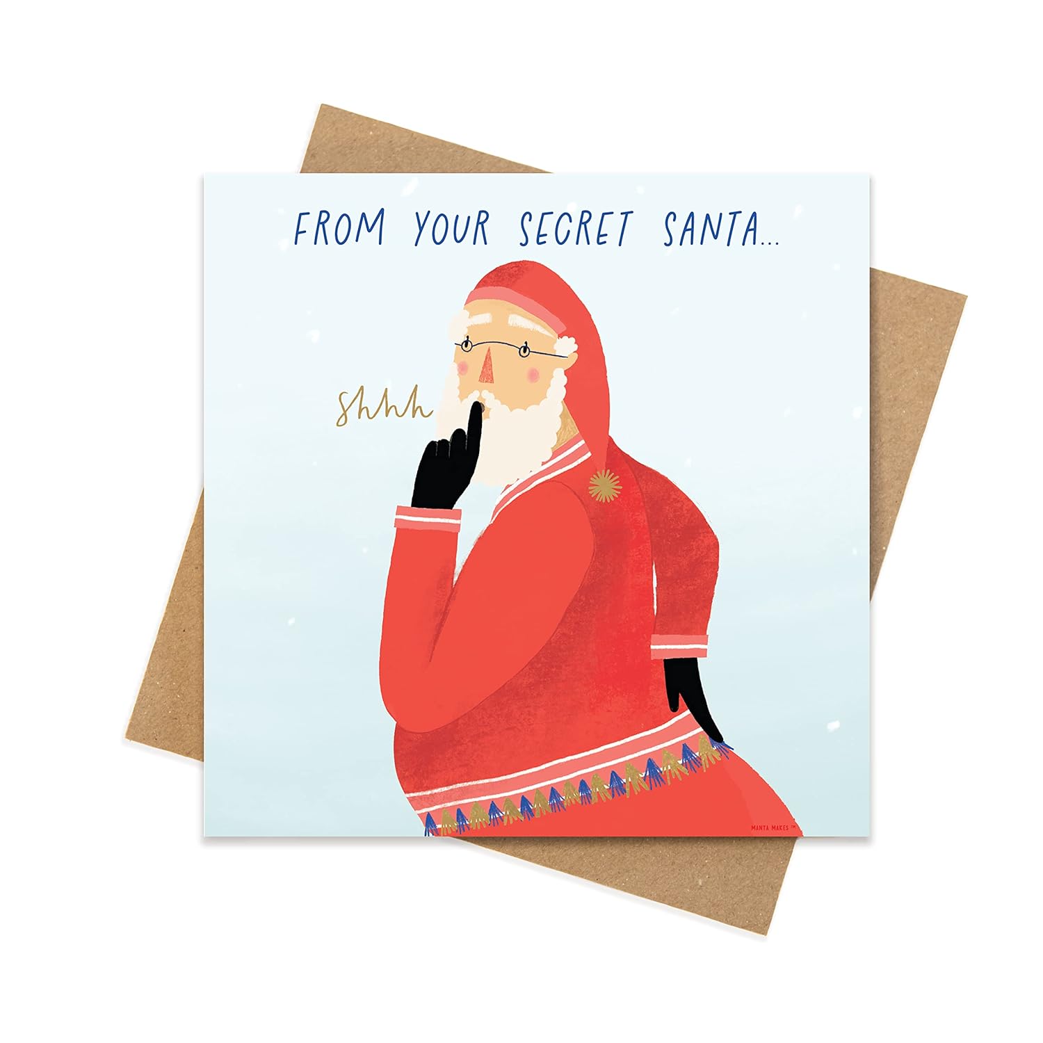 Secret Santa Christmas Card | greeting card to go with Secret Santa ...