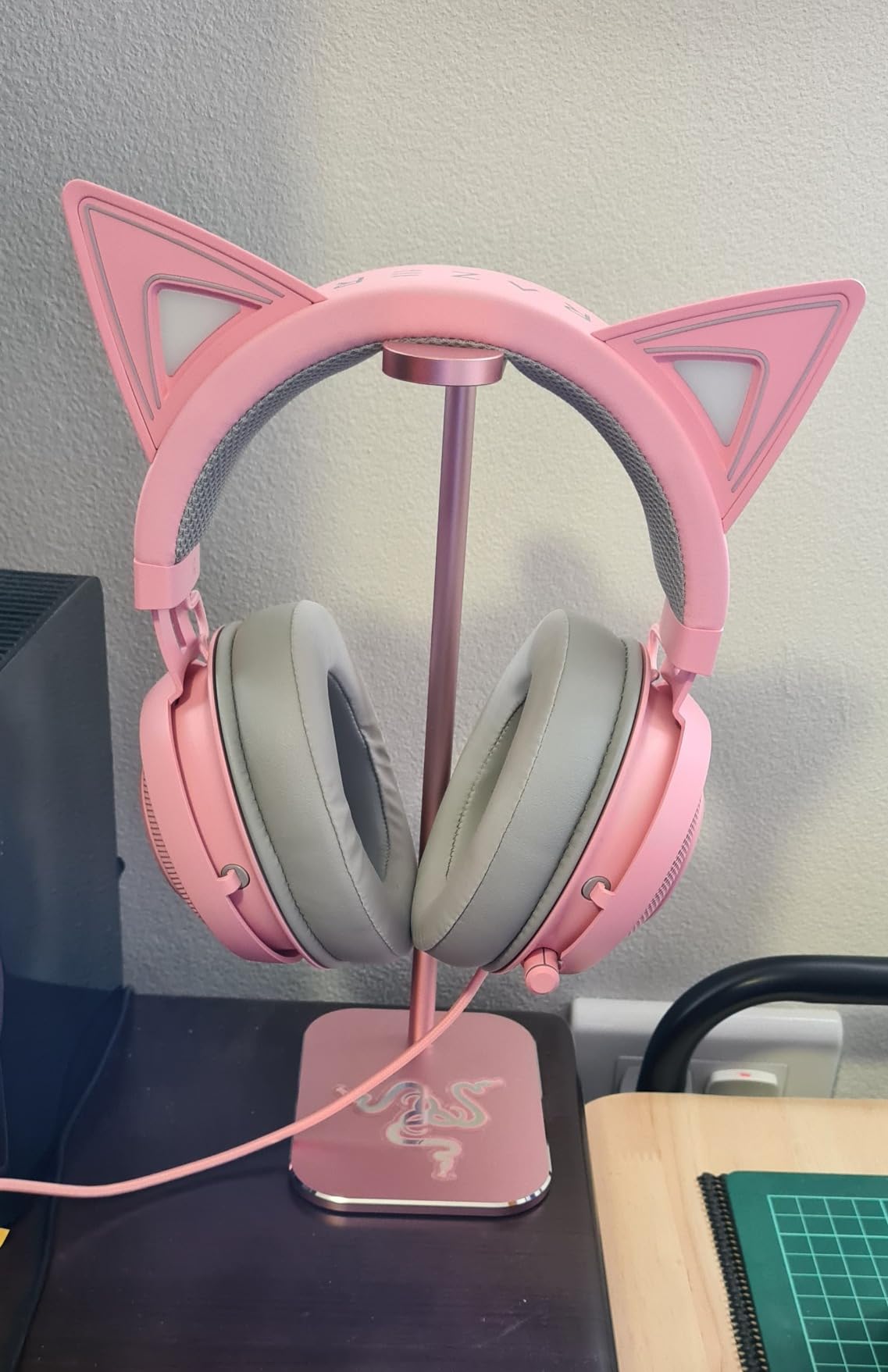 Headphone Stand Aluminum, Headset Holder with Solid Metal Base for Desk ...