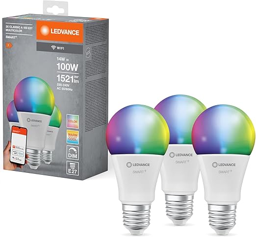 LEDVANCE Smart LED lamp with WiFi Technology, E27-base matt Optics ...