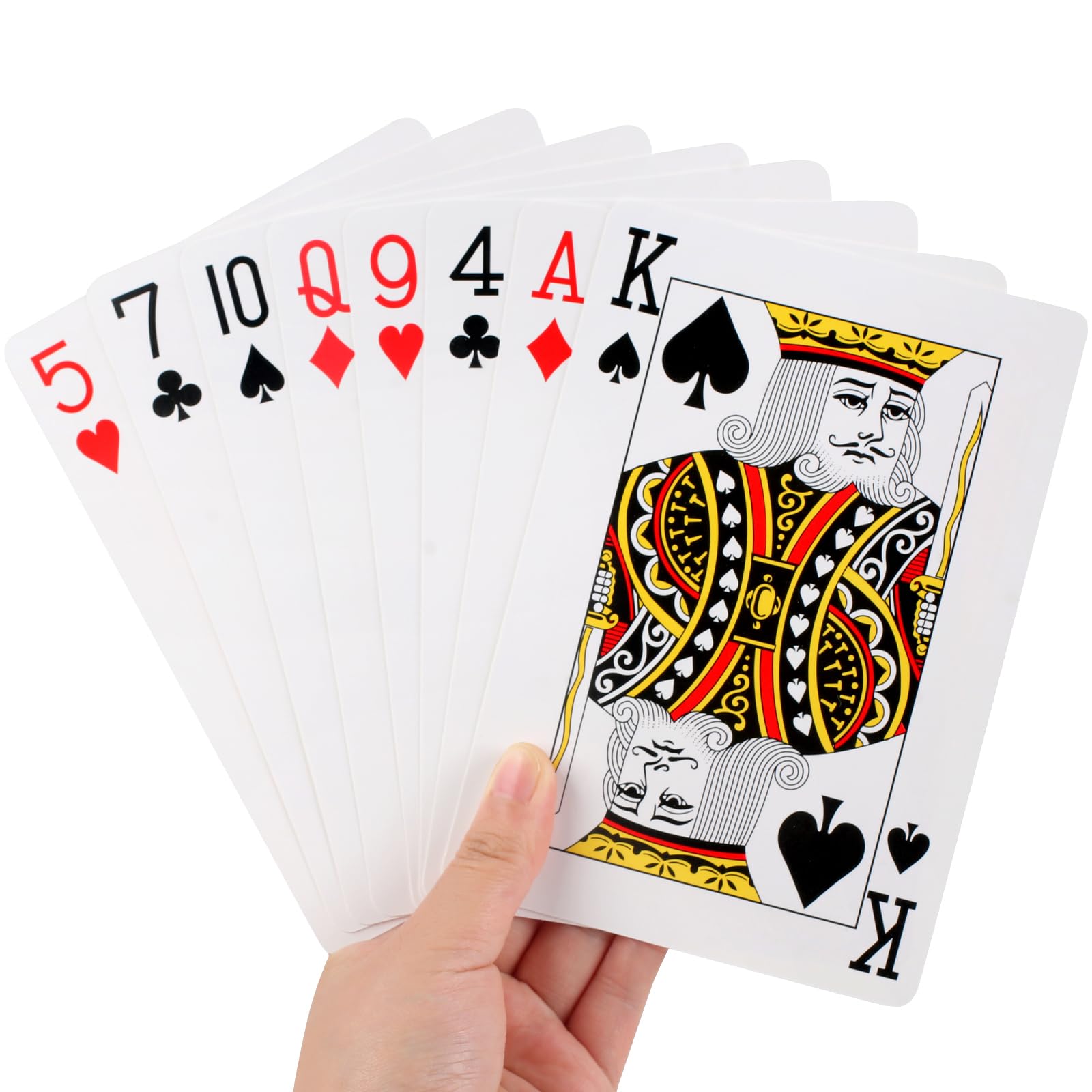 Amazon.com: Plzoslly Large Playing Cards Giant Playing Card Deck, 5 X 7 ...