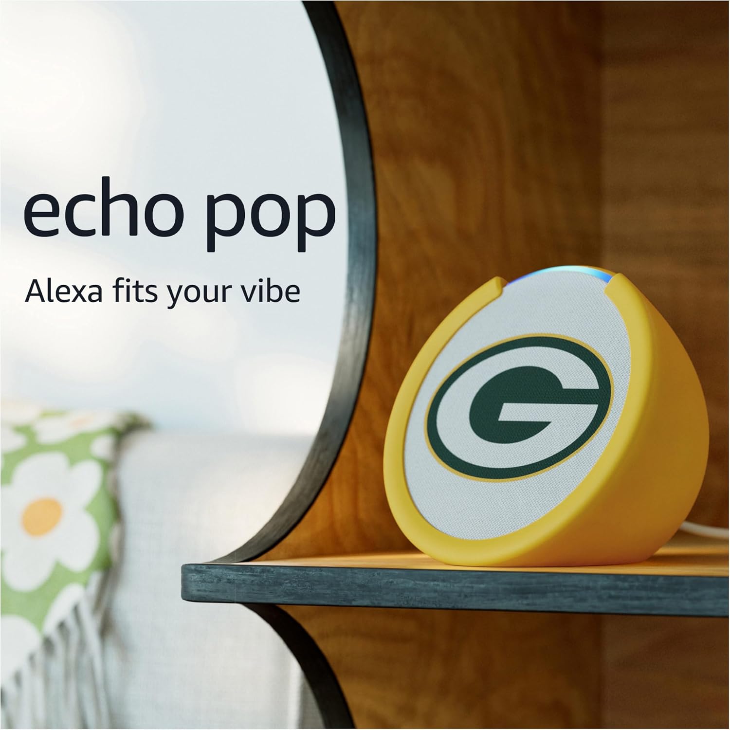 Amazon.com: Echo Pop | Officially Licensed NFL Limited Edition | Green Bay Packers : Everything Else