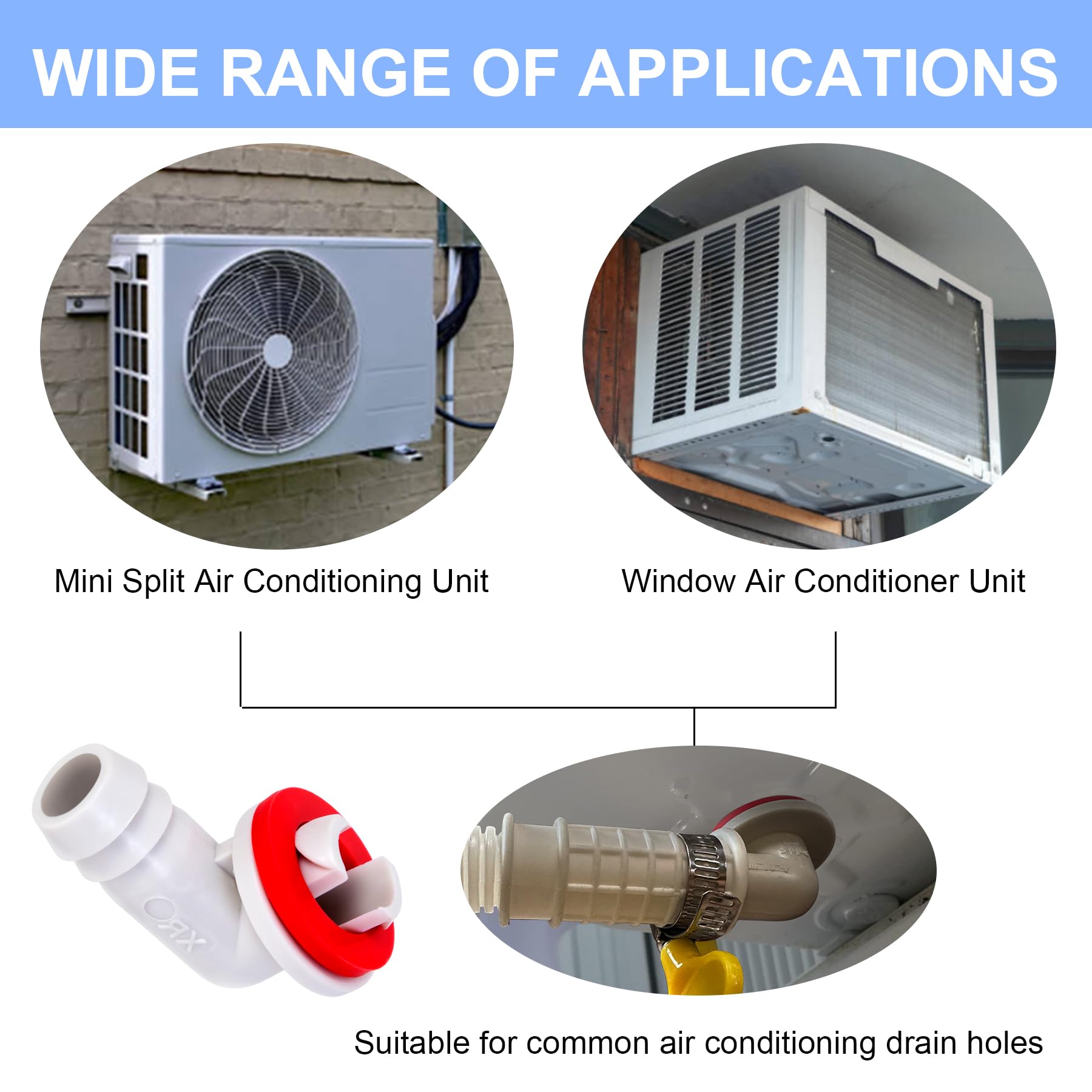 Snapklik.com : 13.2 FT Air Conditioner Drain Hose Kit, 3/5 Portable AC ...