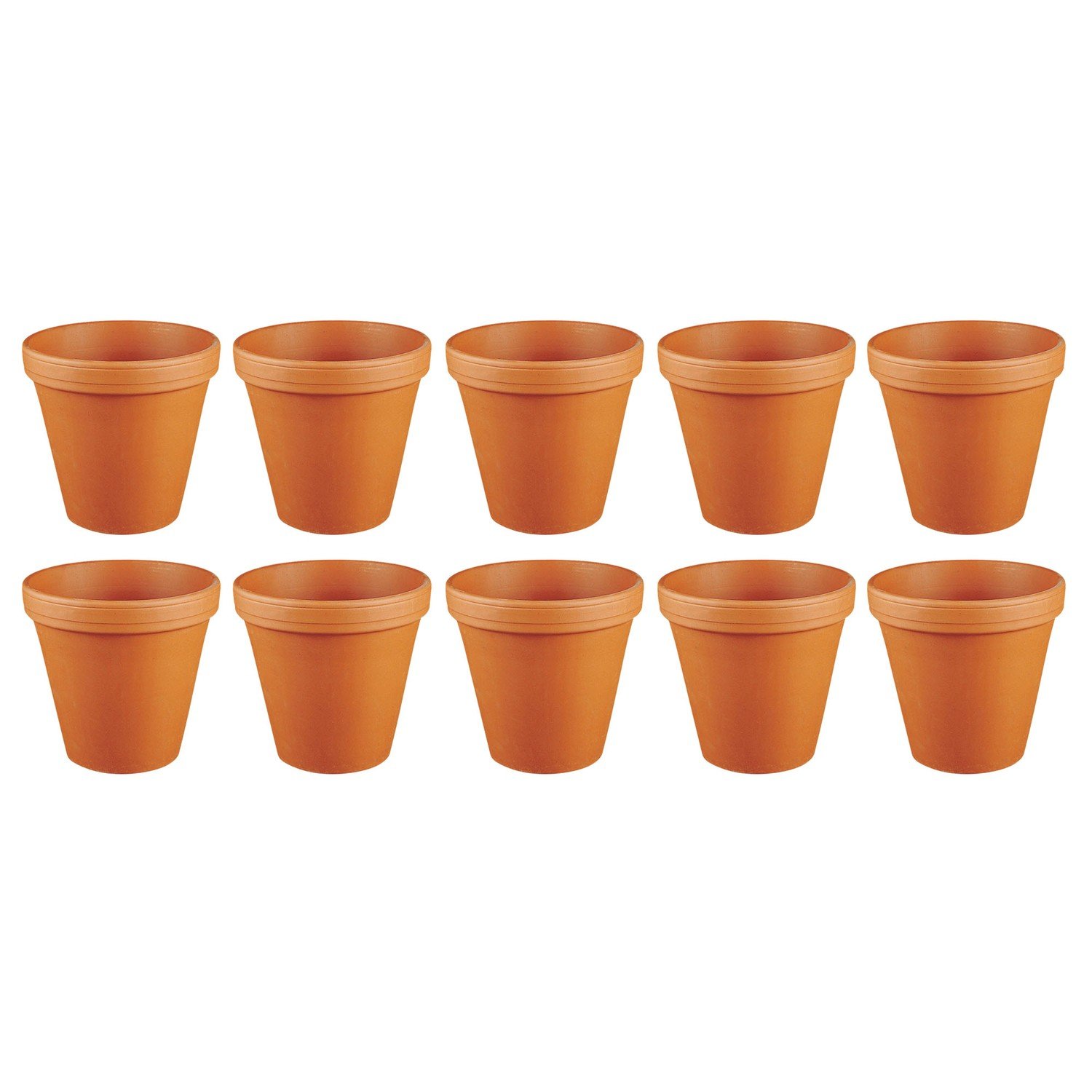 Spang Traditional Terracotta Plant Pots 7cm W x 6cm H (F7) Pack of 10 ...