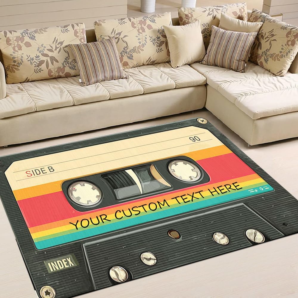 Amazon.com: Personalized Music Area Rugs, Album Cover Rug for Living ...