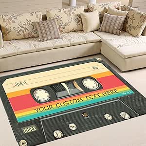 Amazon.com: Personalized Music Area Rugs, Album Cover Rug for Living ...