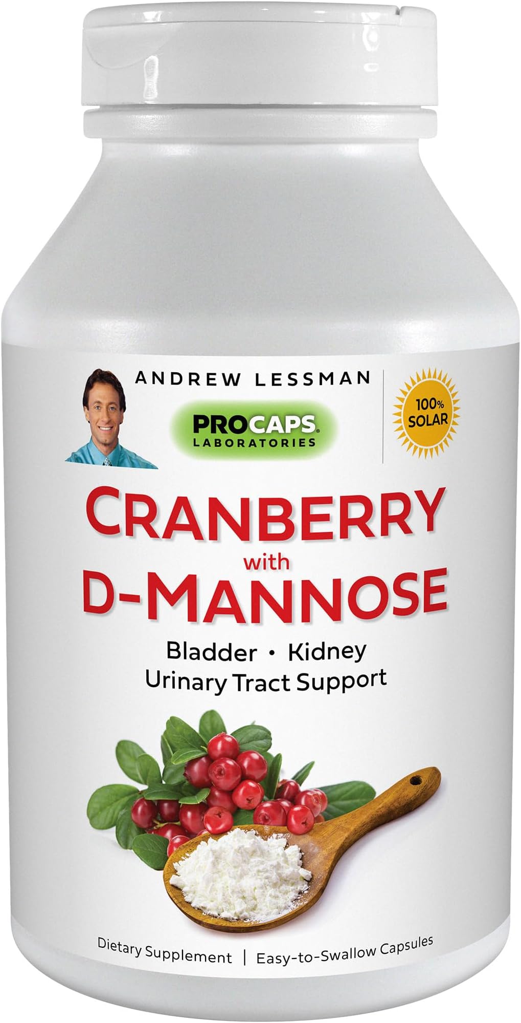 Amazon.com: ANDREW LESSMAN Cranberry with D-Mannose – 60 Capsules ...