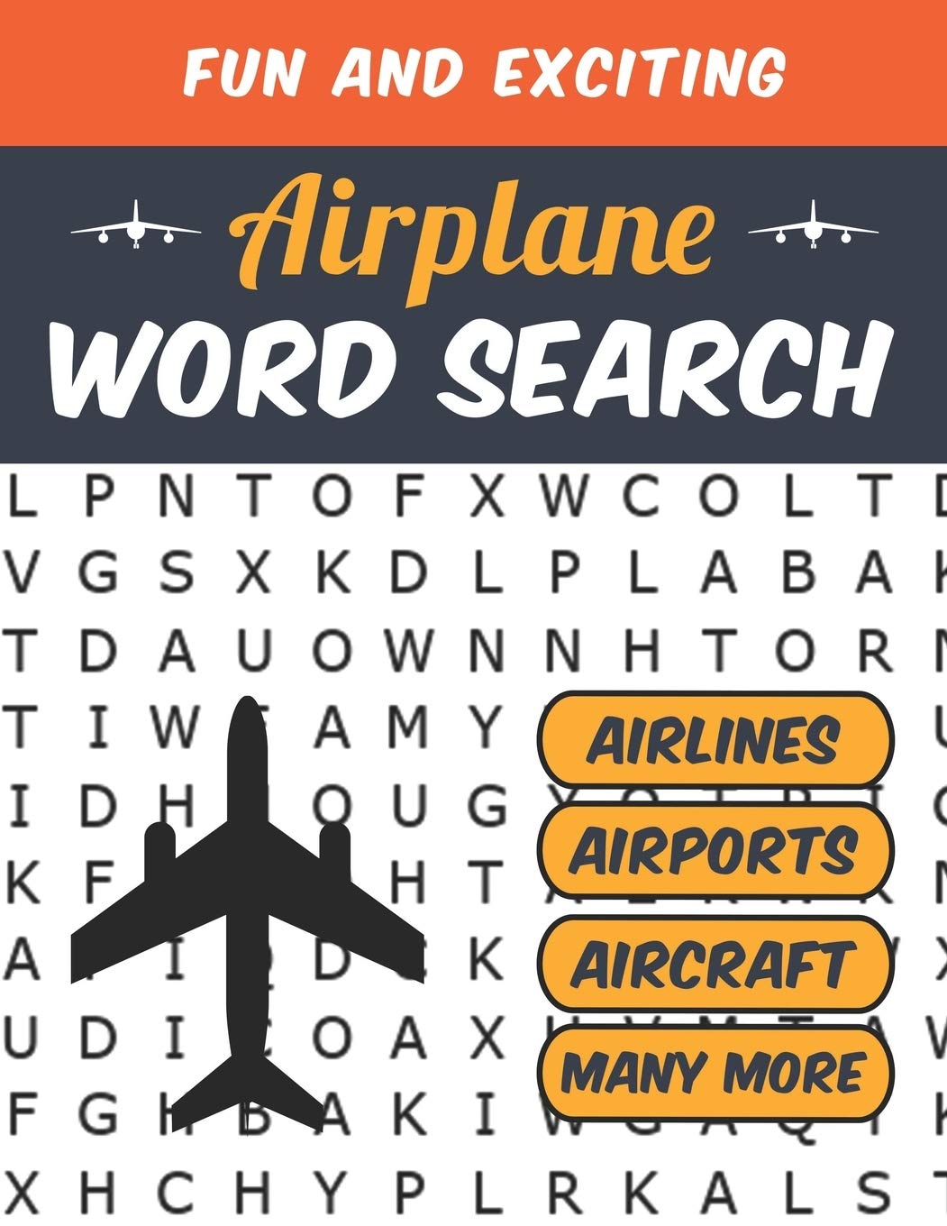 Airplane Word Search: Airline Pilot Gifts Aviation Themed Puzzles for ...
