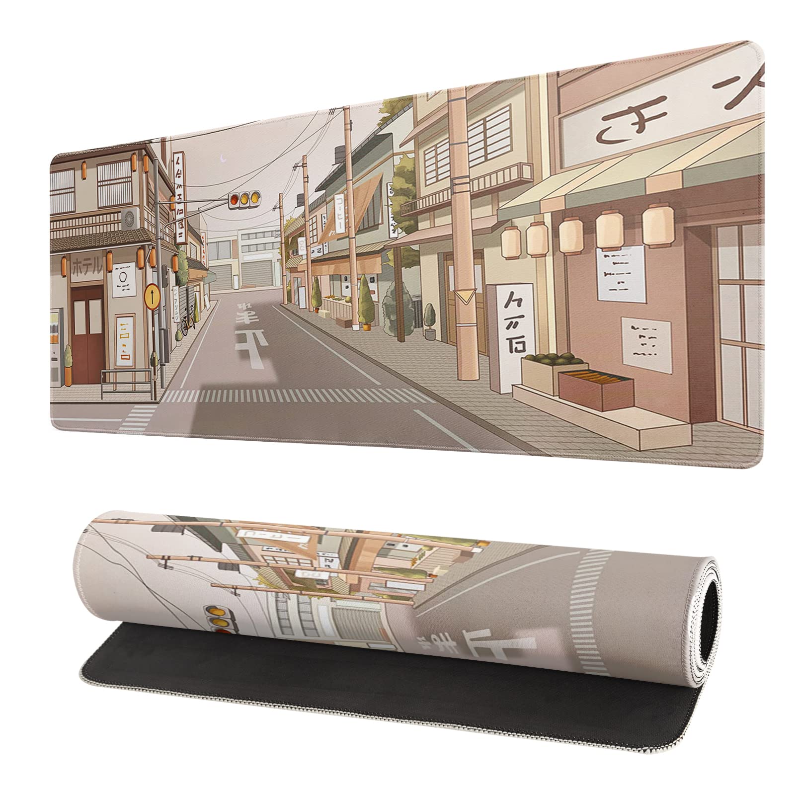 Amazon.com: Tokyo Street Mouse Pad Anime Japanese Desk Mat Kawaii Large ...