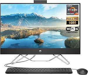 Amazon.com: HP 27 All-in-One Desktop, 27" FHD Screen, AMD Ryzen 7 5825U ...