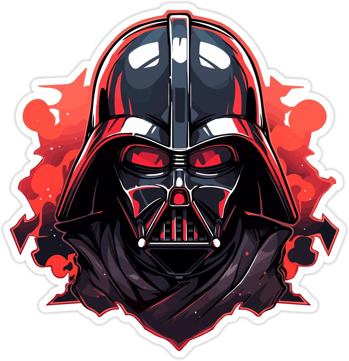 Amazon.com - Star Wars - Darth Vader Sith Lord - Round Sticker / Decal ...