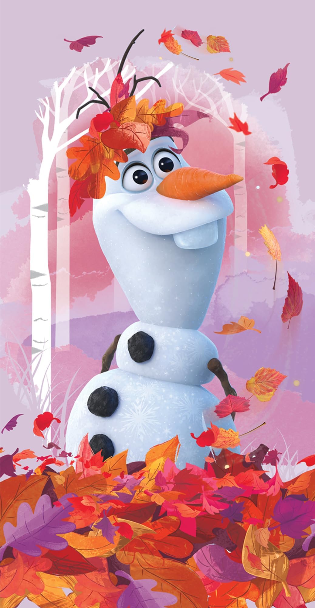 Frozen die Eiskönigin Badetuch Olaf Winter 75 x 150 cm 100% Baumwolle ...