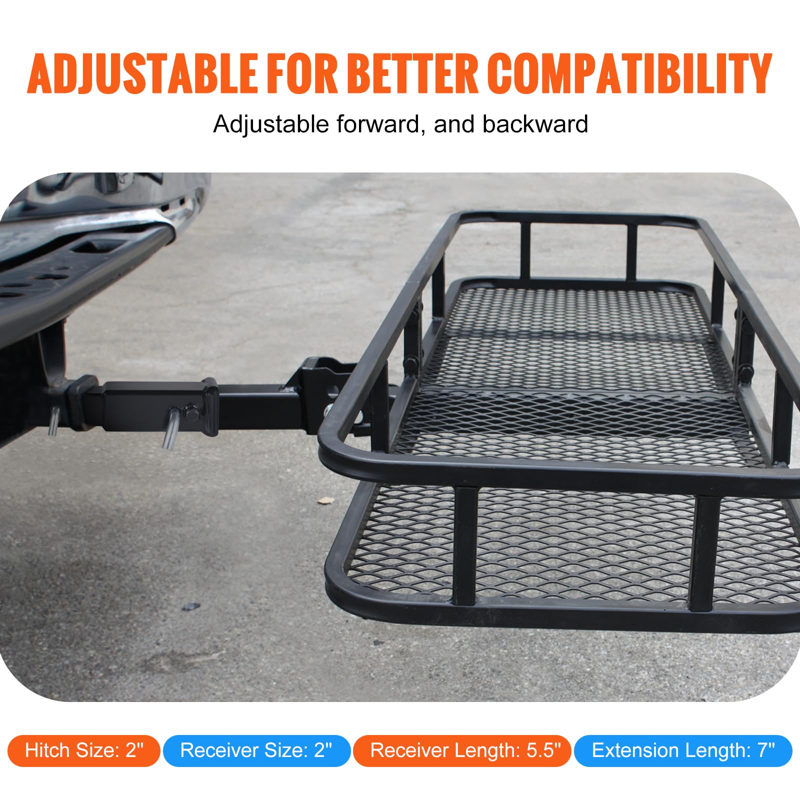 Snapklik.com : Trailer Hitch Extender, Fits For 2" Receiver Hitch ...