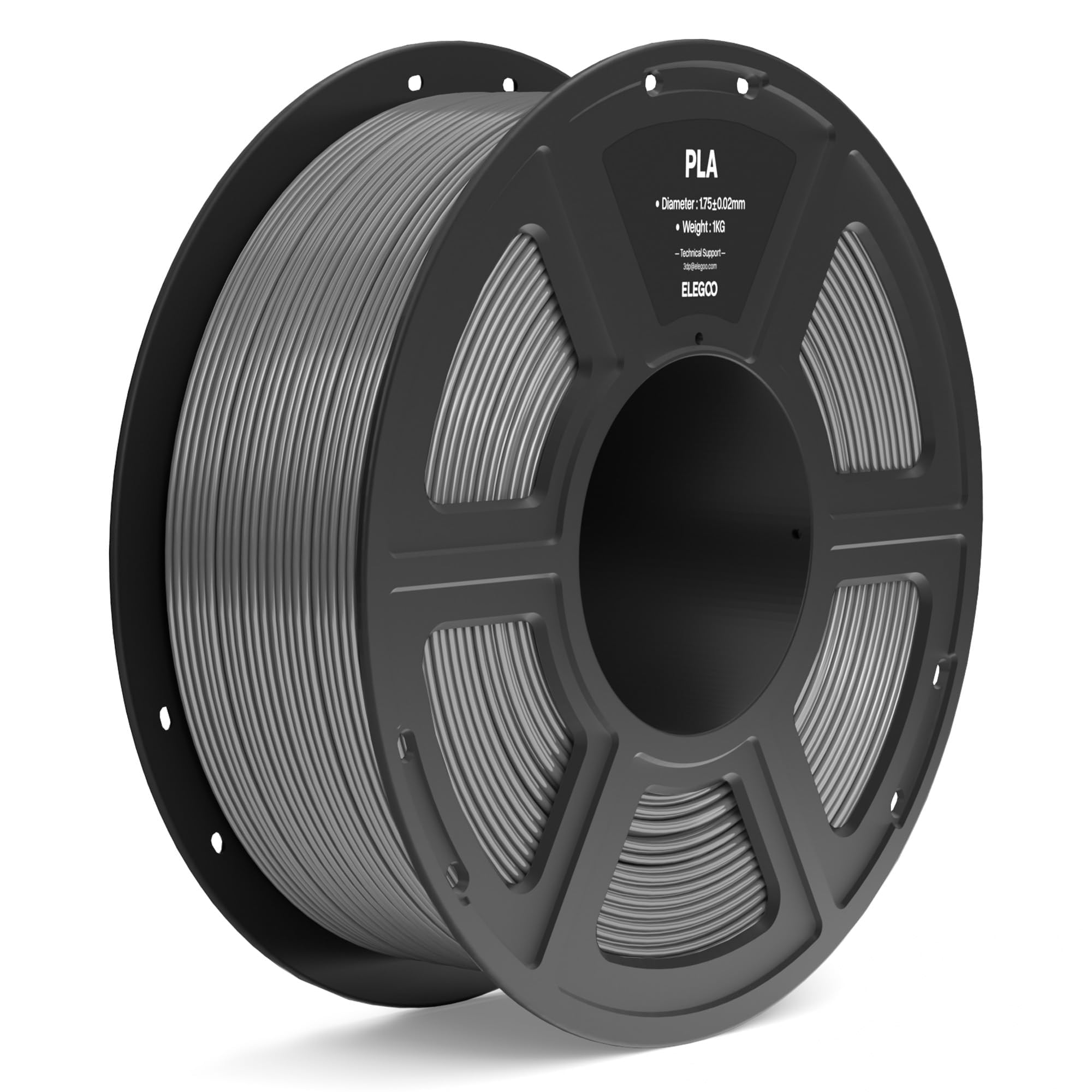 Amazon.com: ELEGOO PLA Filament 1.75mm Space Gray 1KG, 3D Printer ...