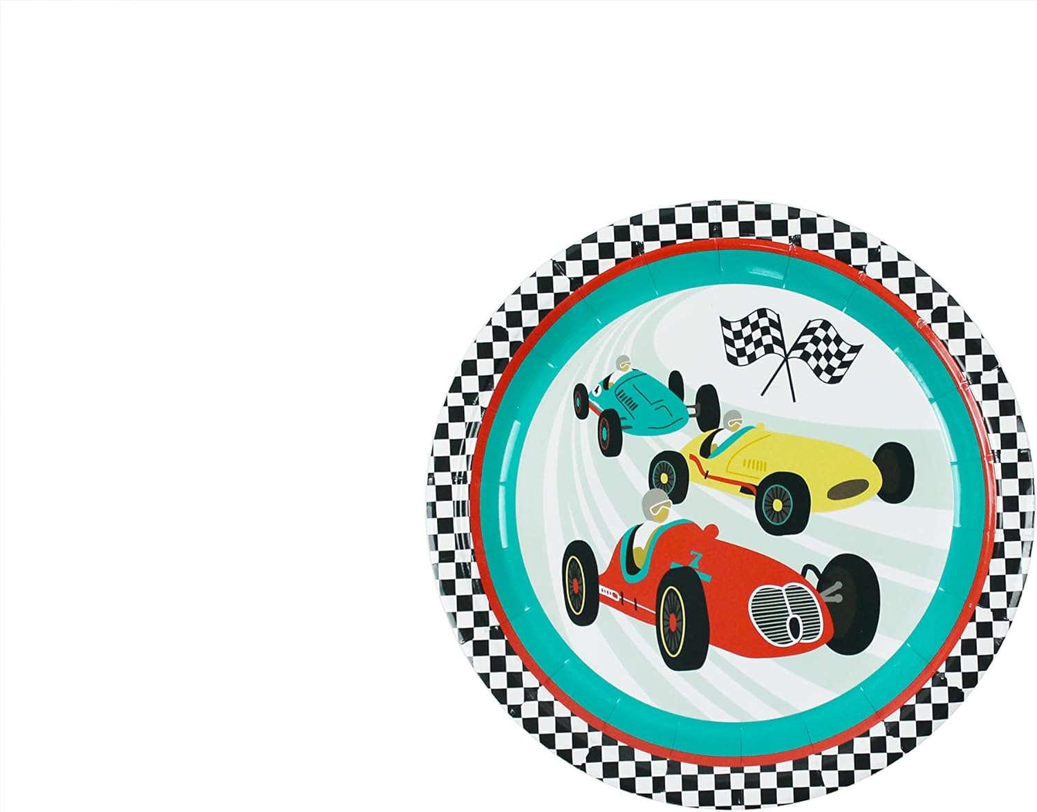 Amazon.com: Vintage Race Car Plates, 12 ct | Paper Plates for Race Car ...