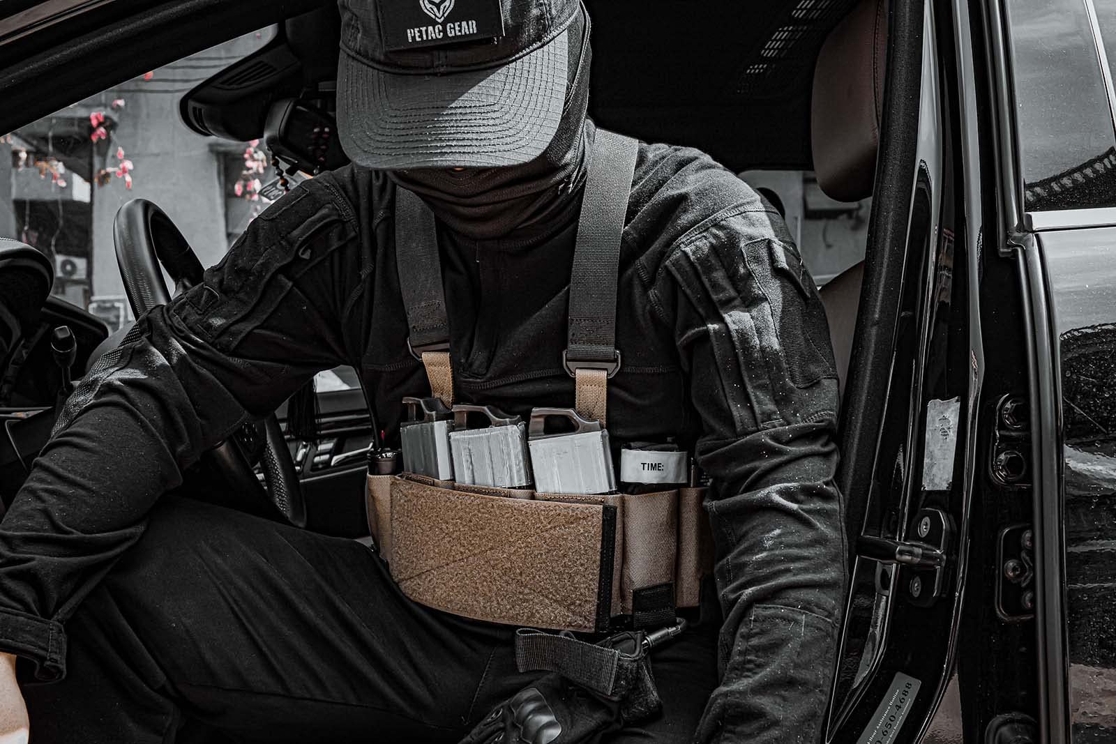 PETAC GEAR Tactical Elastic Chest Rig,Multicam Lightweight Vest, Low ...