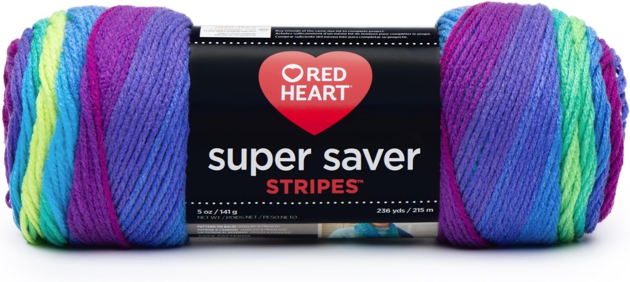 Amazon.com: RED HEART Super Saver Yarn-Parrot Stripe