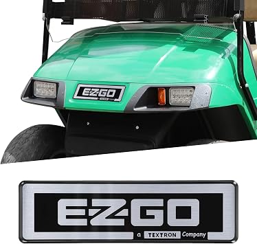 Amazon.com: Roykaw Golf Cart Name Plate TXT Emblem Compatible with EZGO ...