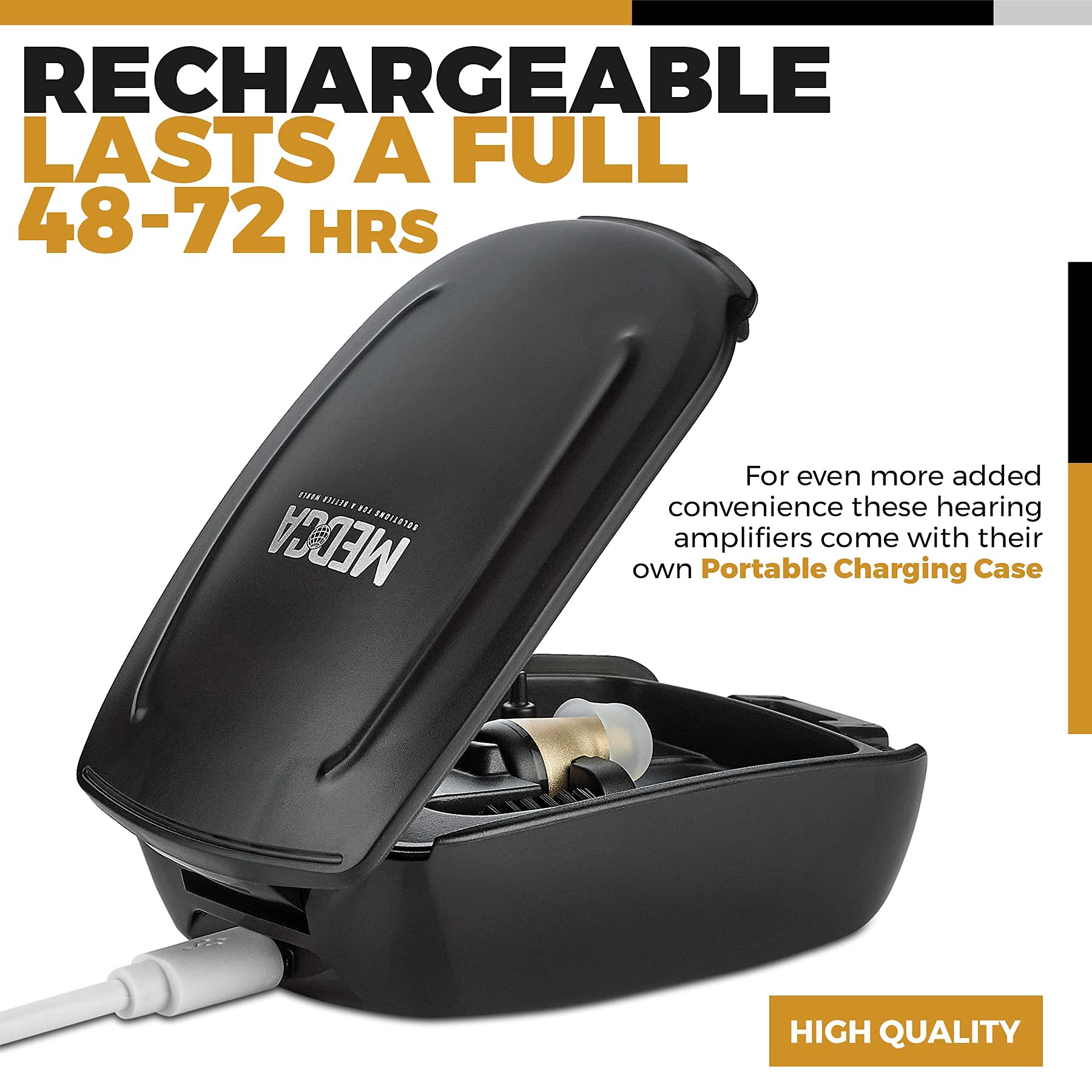 Buy Rechargeable Hearing Amplifier Pair - Left & Right Ear CIC Complete ...