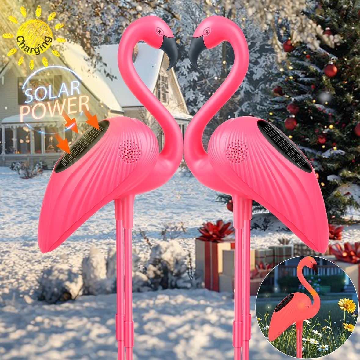 Amazon.com : Flamingo Yard Decoration - Pink Led Light Flamingo for ...